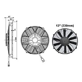 FAN 13" (330mm) HIGH POWER FAN